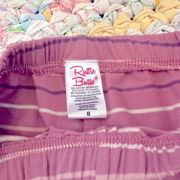 Ruffle Butts | Bottoms | Ruffle Butts Striped Ruffle Pants And Orange ...